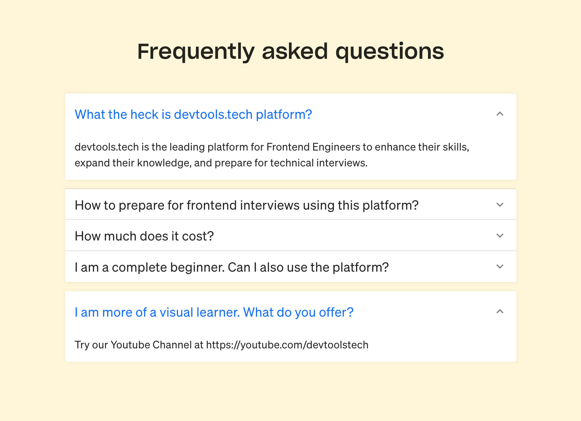 Build A Faq Page Frontend Coding Challenge Reactjs Html Css Javascript Devtools Tech 6866